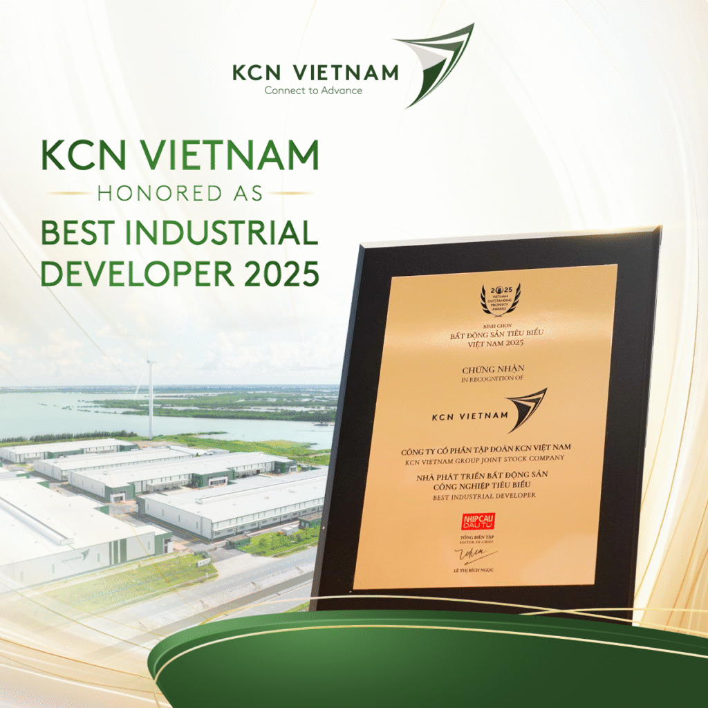 KCN VIETNAM CELEBRATES THREE-YEAR STREAK AS BEST INDUSTRIAL DEVELOPER